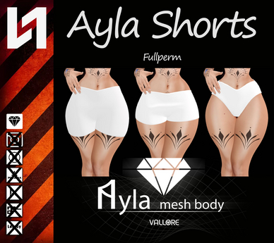 Second Life Marketplace - HH Ayla Shorts Pack Fullperm (3 shorts)